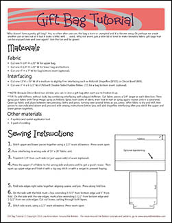 Free Gift Bag PDF Pattern – fabric-406