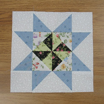 Traditional Pattern - Pinwheel Star Quilt Block – fabric-406