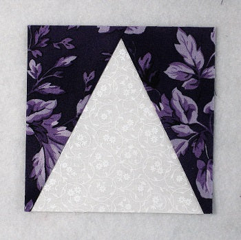 How to Make a Triangle in a Square Quilt Block – fabric-406